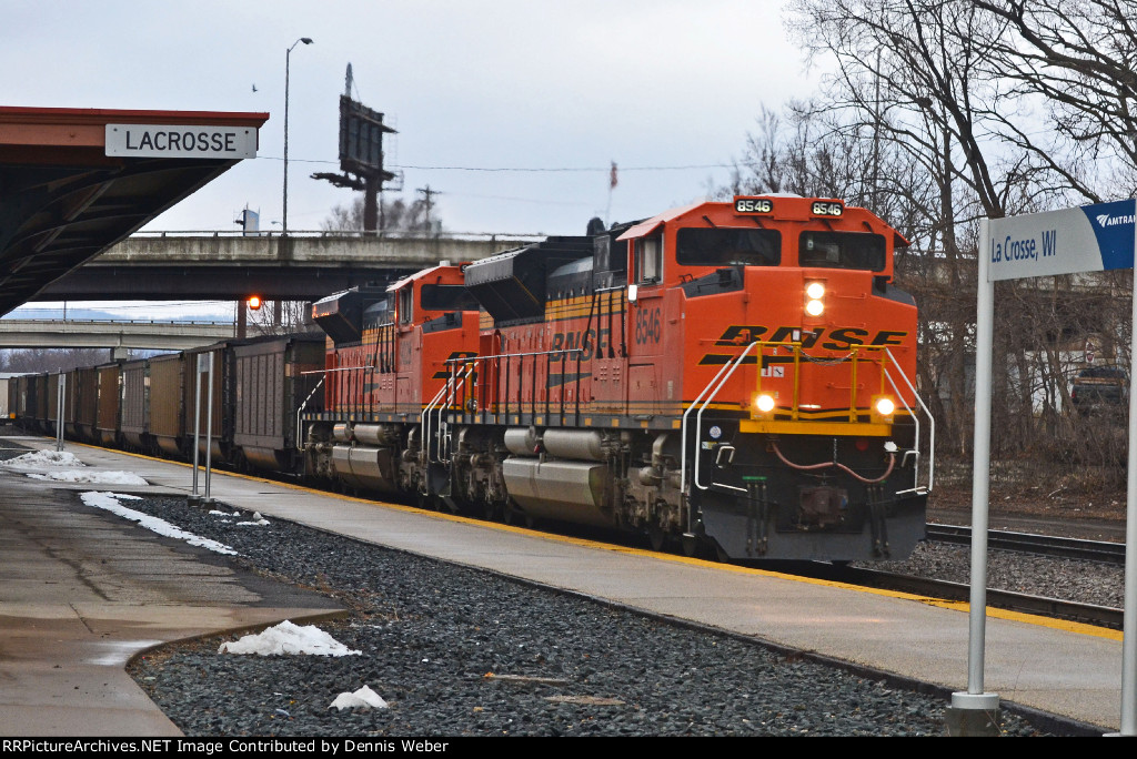 BNSF 8546, CP's Tomah Sub.